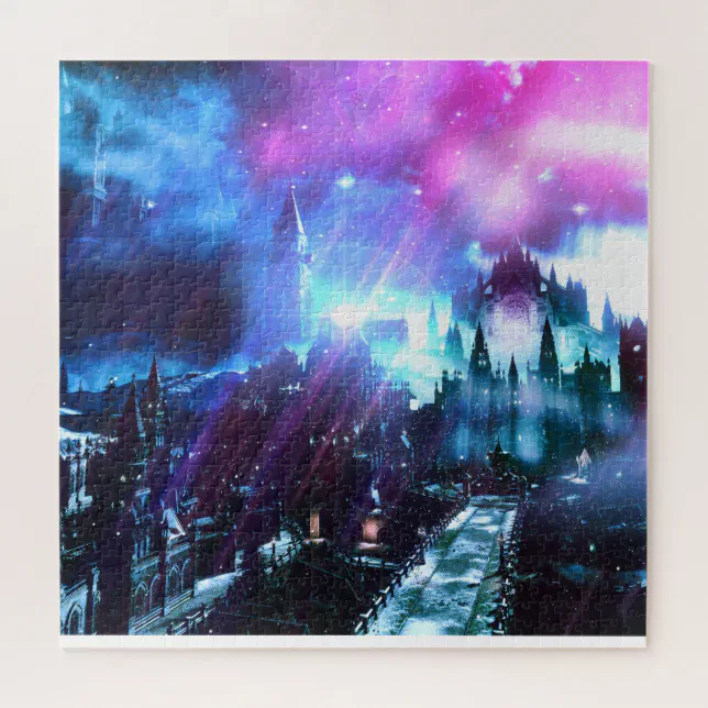Dark Souls vaporwave landscape Jigsaw Puzzle | Zazzle