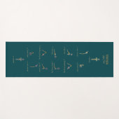 Dark Teal Blue, Chakra Yogi Vinyasa Flow Yoga Mat | Zazzle