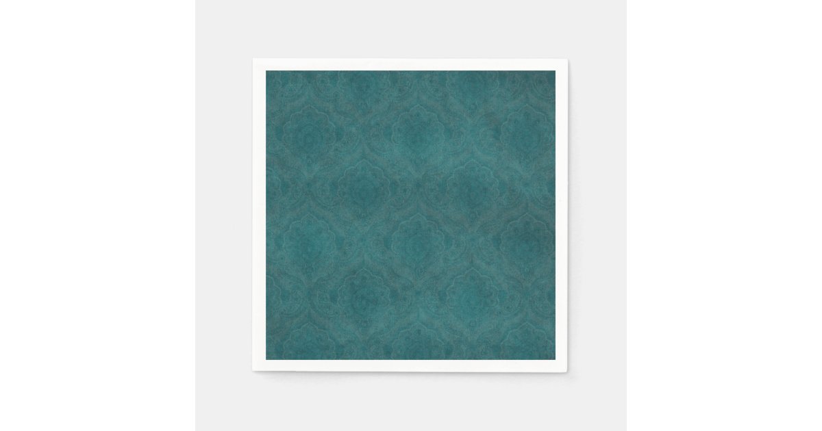 Dark Teal Pattern background Napkins | Zazzle