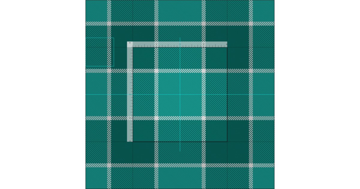 dark teal turquoise checkered plaid fabric | Zazzle