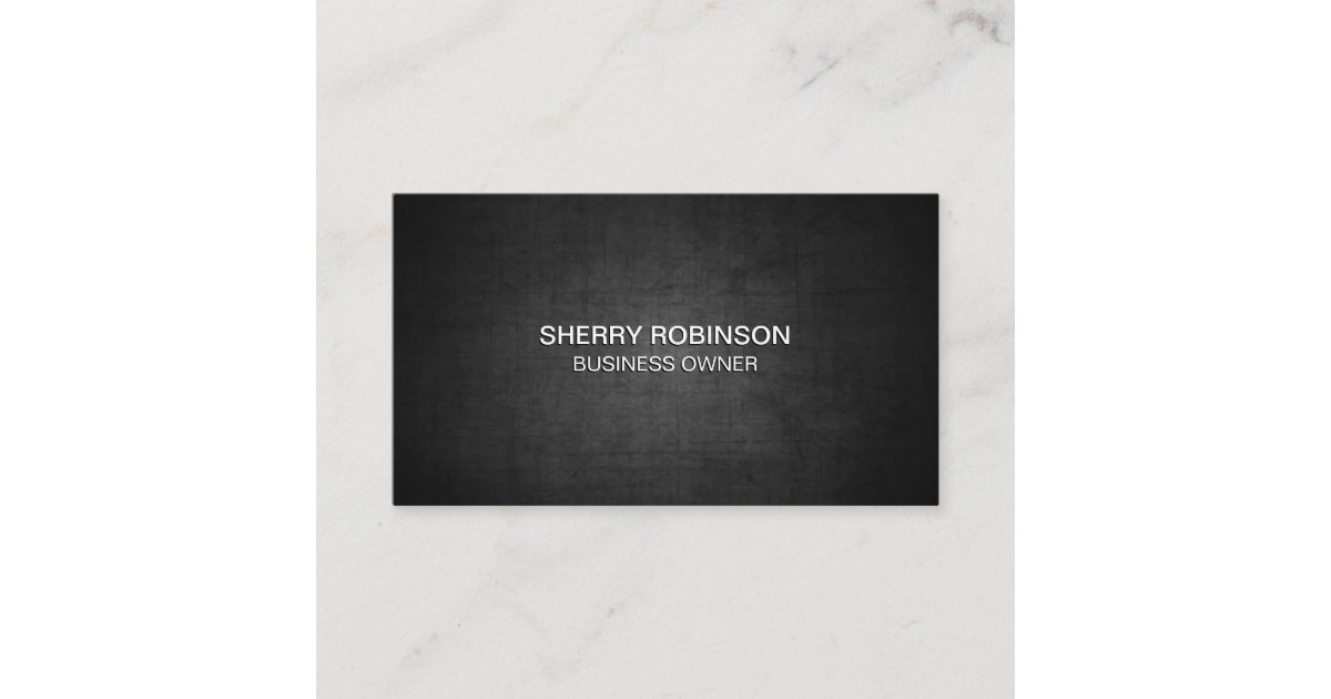 Dark Texture Background Business Card | Zazzle