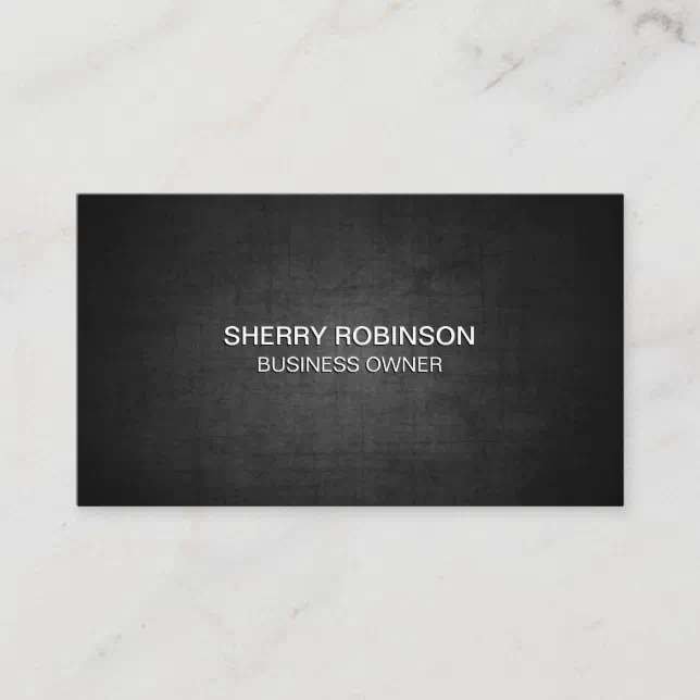 Dark Texture Background Business Card | Zazzle