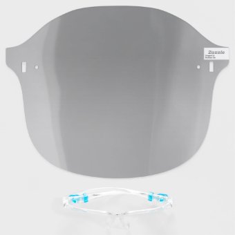 Dark to Light Grey Tinted Gradient Face Shield | Zazzle