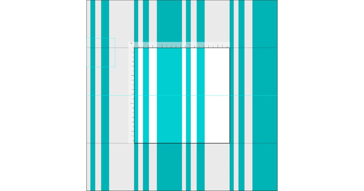 Dark Turquoise and White Colored Pattern Fabric | Zazzle