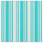 Dark Turquoise and White Colored Pattern Fabric | Zazzle