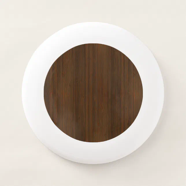 Dark Walnut Brown Bamboo Wood Grain Look Wham-O Frisbee | Zazzle