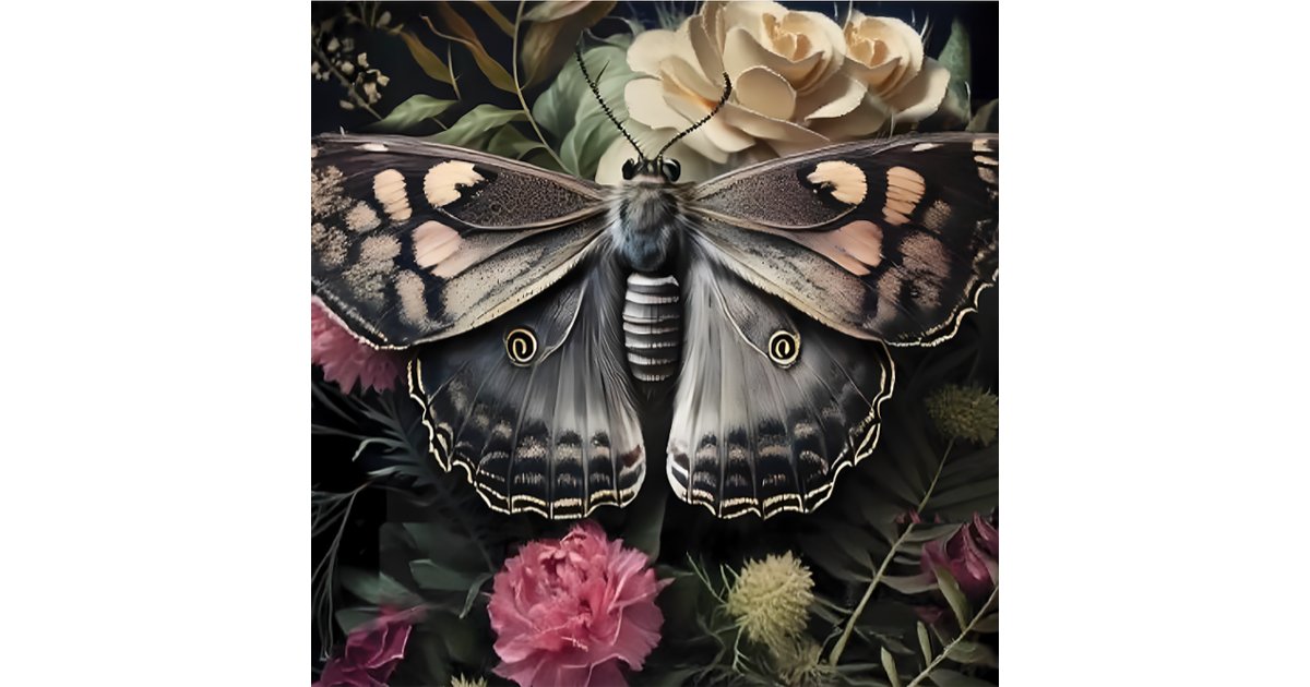 Dark Wings Bloom Tissue Paper | Zazzle