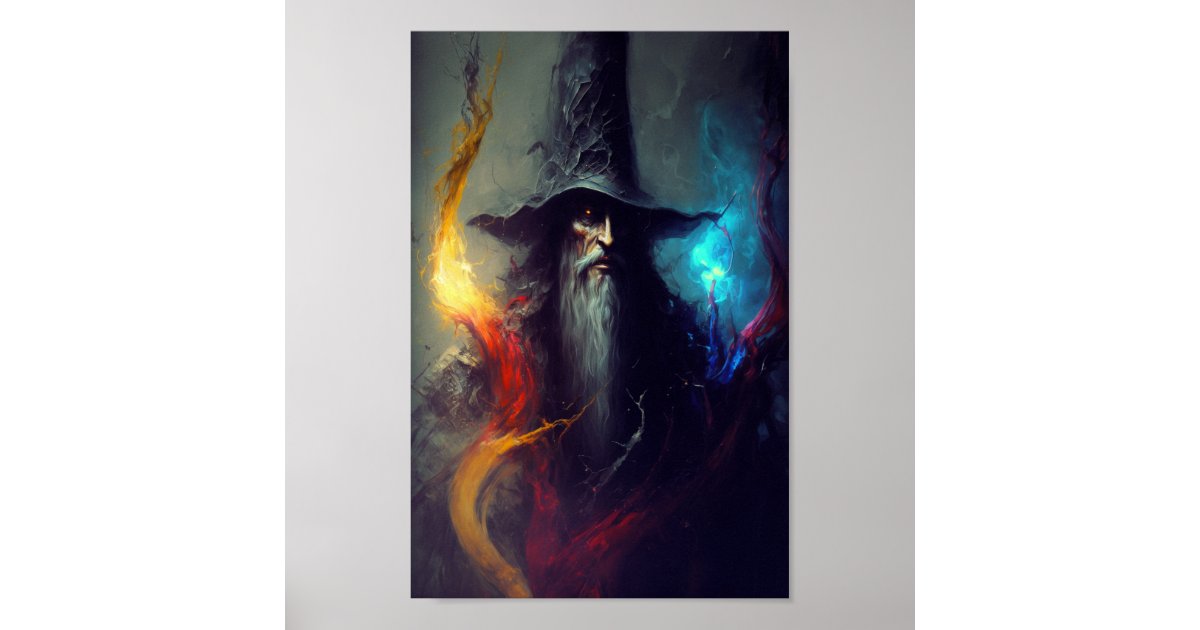 Dark Wizard enchanter poster | Zazzle