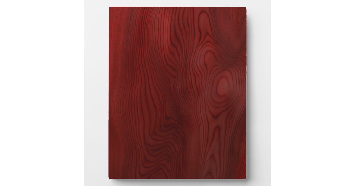Dark Wood Grain Plaque | Zazzle