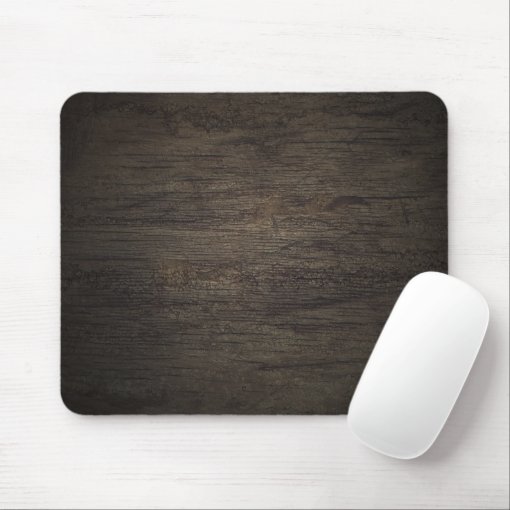 Dark Wood Panel Mousepad | Zazzle