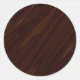 Dark Wood Texture Classic Round Sticker | Zazzle