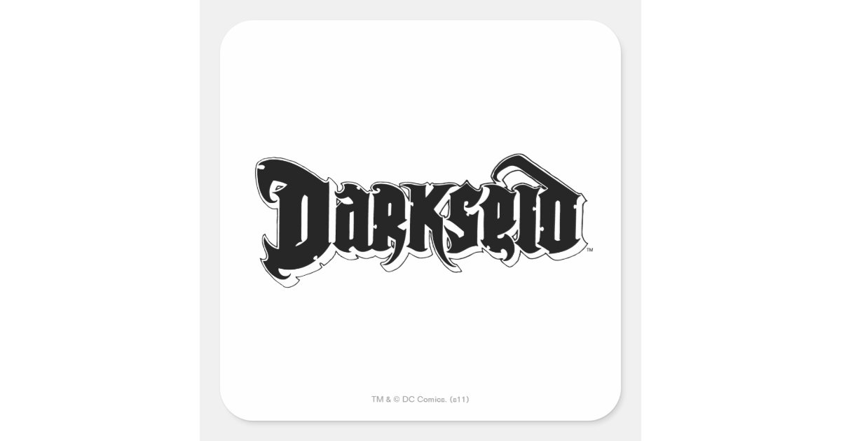 Darkseid Logo 2 Square Sticker | Zazzle