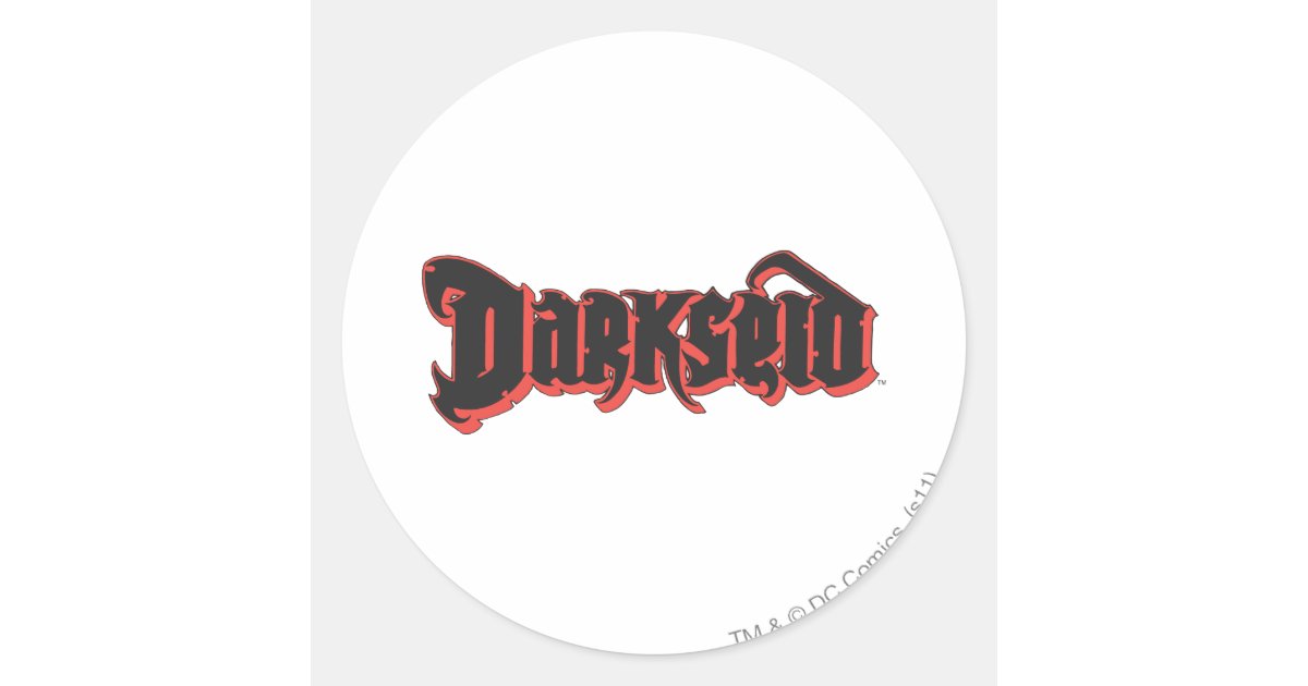 Darkseid Logo Classic Round Sticker | Zazzle
