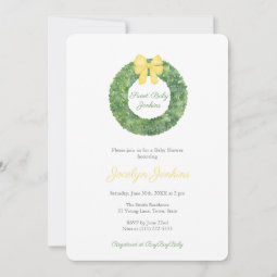 Darling Gender Neutral Spring Yellow Baby Shower Invitation | Zazzle