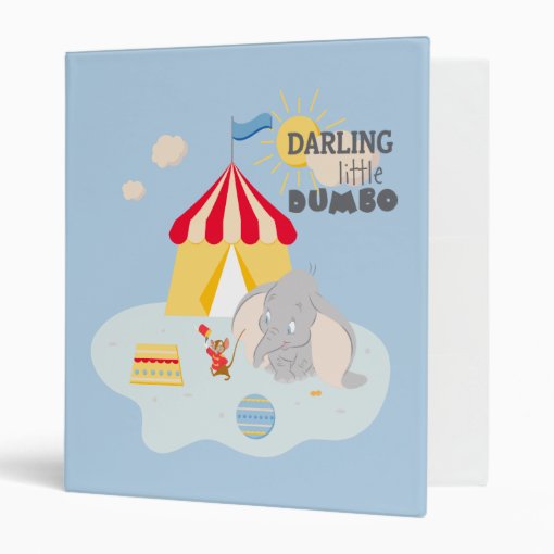 Darling Little Dumbo & Timothy 3 Ring Binder | Zazzle