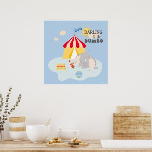 Darling Little Dumbo & Timothy Poster | Zazzle