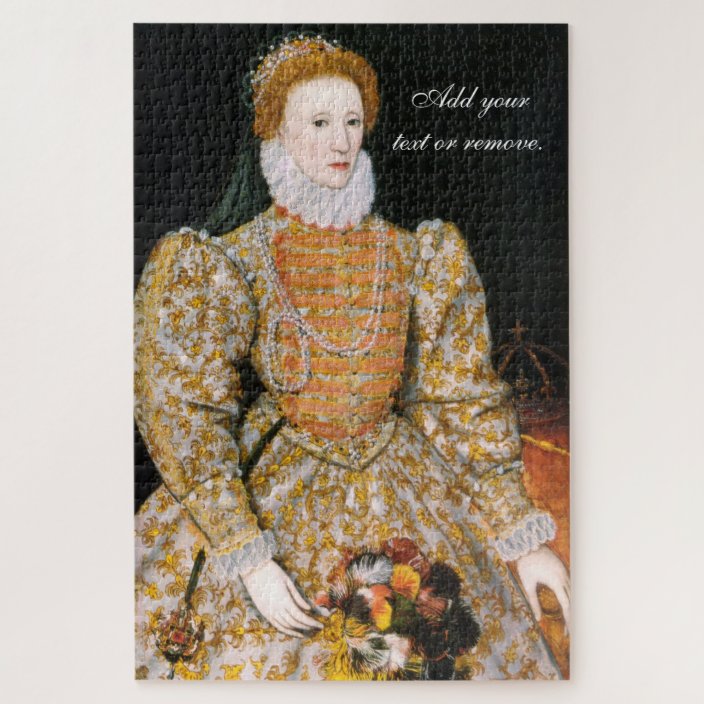 "Darnley Portrait" Queen Elizabeth 1 England 1575, Jigsaw Puzzle ...