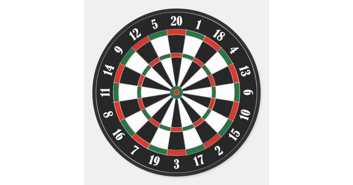 Dartboard Sticker | Zazzle