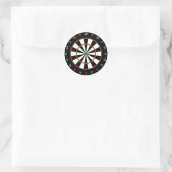 Darts Classic Round Sticker | Zazzle