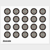 Darts Classic Round Sticker | Zazzle