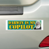 Darwin Is My Copilot Bumper Sticker | Zazzle