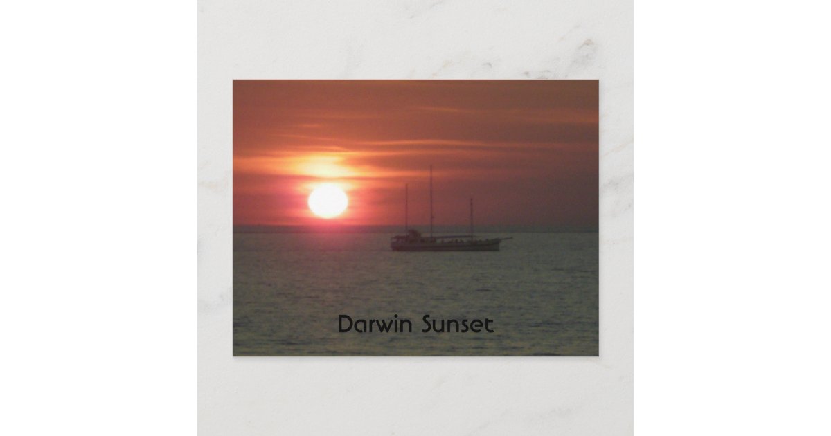 Darwin Sunset Postcard | Zazzle