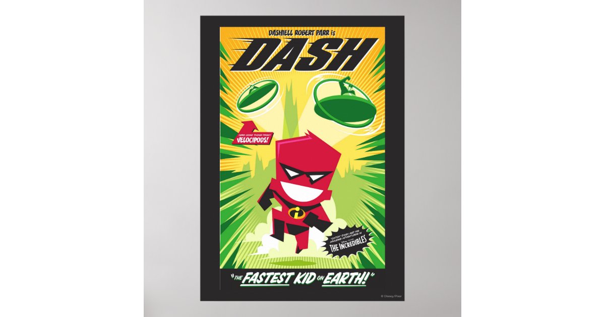 Dash Pop Art Poster | Zazzle