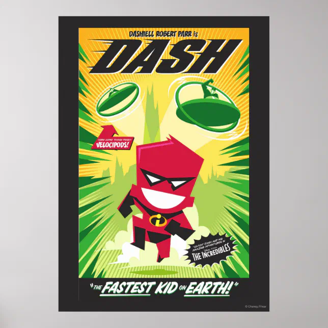 Dash Pop Art Poster | Zazzle