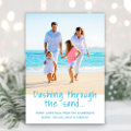 Dashing Through The Sand Coastal Chic Photo Holiday Card | Zazzle