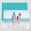 Dashing Through The Sand Holiday Photo Card | Zazzle