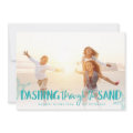 Dashing Through the Sand | Holiday Photo Card | Zazzle