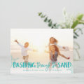 Dashing Through the Sand | Holiday Photo Card | Zazzle