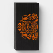 Dat of the Dead Sugar Skull Wooden Box Sign | Zazzle