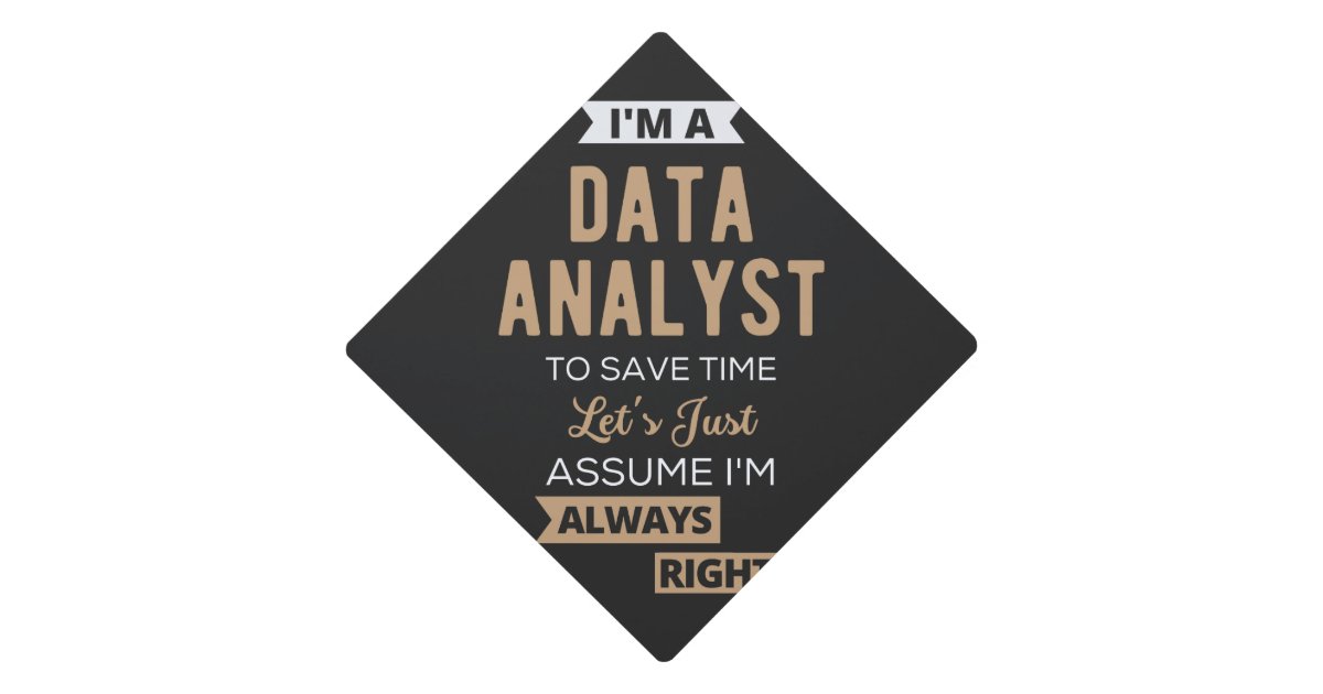 Data Analyst Graduation Cap Topper | Zazzle