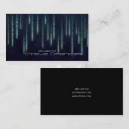 Data Analytics IT manager Coder Business Card | Zazzle