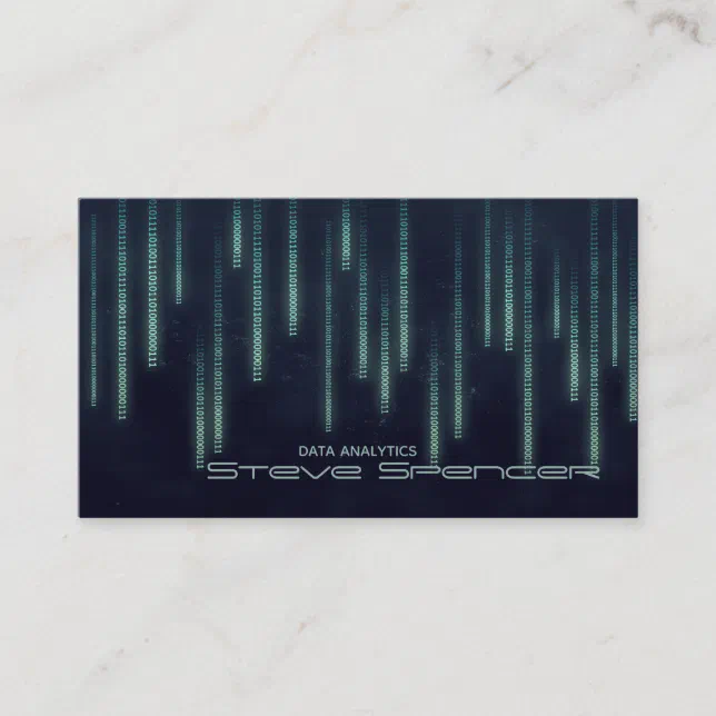 Data Analytics IT manager Coder Business Card | Zazzle