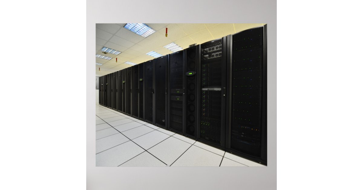 data center computers poster | Zazzle