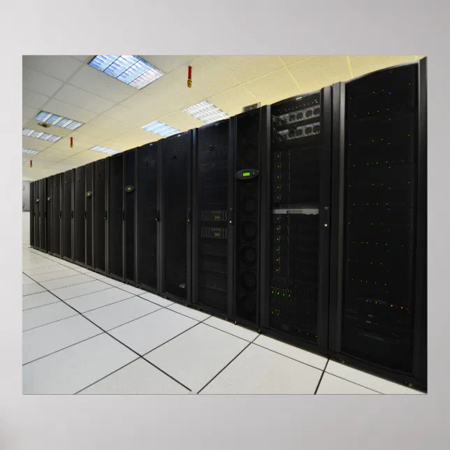 data center computers poster | Zazzle