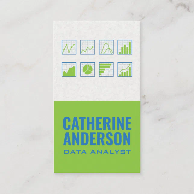 Data Charts | Information Analyst Business Card | Zazzle