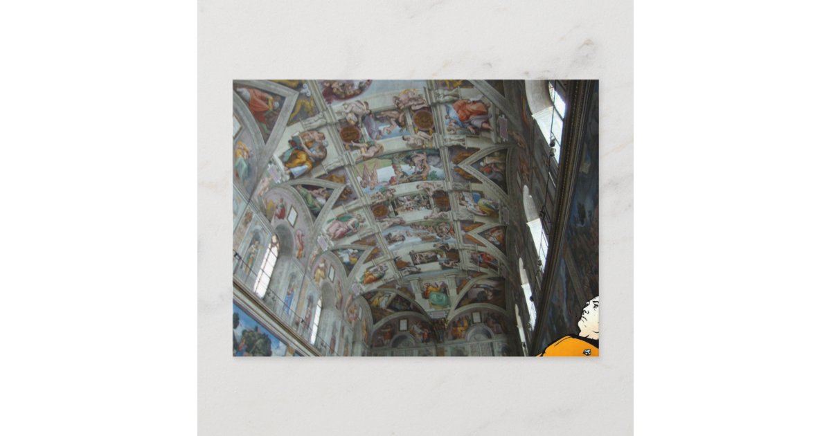 Data in the Sistine Chapel Postcard | Zazzle