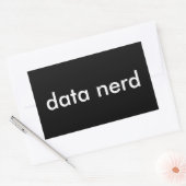 Data Nerd Rectangular Sticker | Zazzle