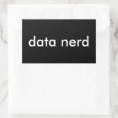 Data Nerd Rectangular Sticker | Zazzle