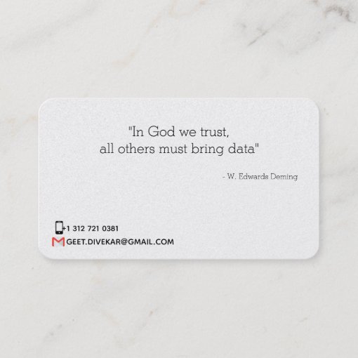 Data Science Business Card | Zazzle