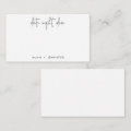 Date Night Idea Black and White Cards | Zazzle