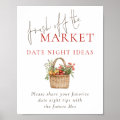 Date Night Ideas Fresh off Market Bridal Shower Poster | Zazzle