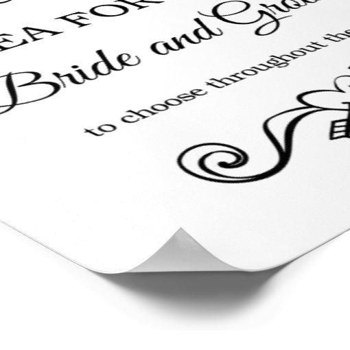 Date Night Ideas Wedding Poster | Zazzle