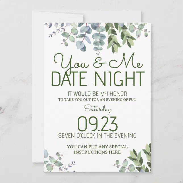 Date Night Invitation | Zazzle