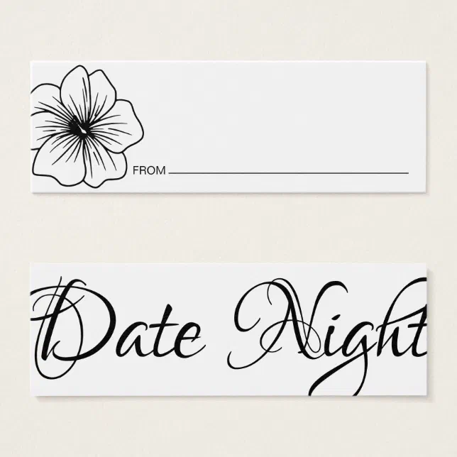 Date Night Suggestion Cards | Zazzle