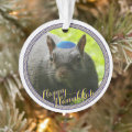 Dated • Happy Hanukkah • Funny Jewish Squirrel Ornament | Zazzle