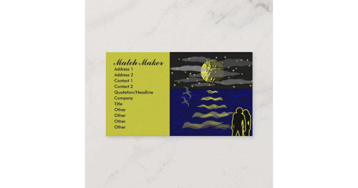 Dating Services Business Cards | Zazzle